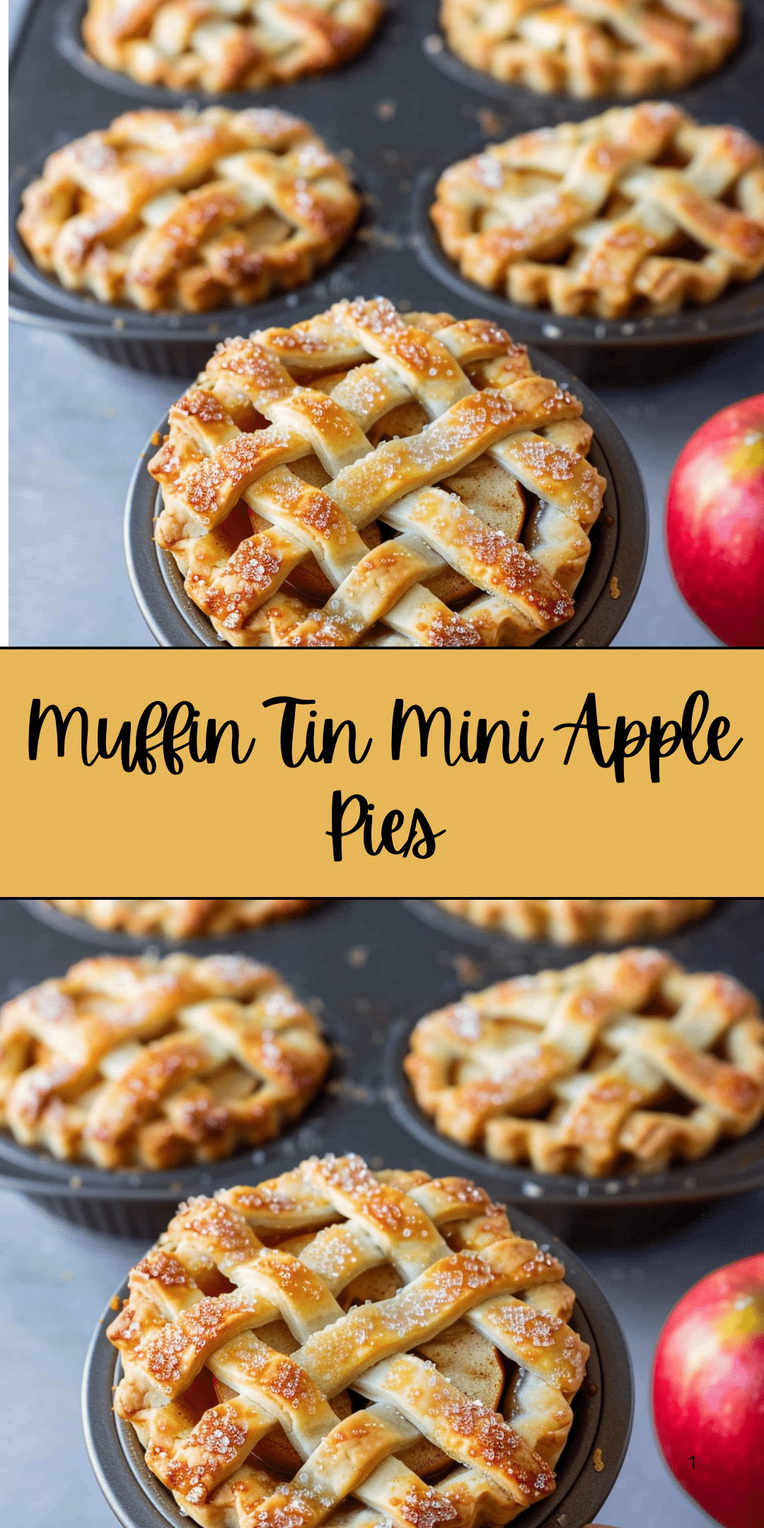 Muffin Tin Mini Apple Pies | Quick and Sweet Recipes