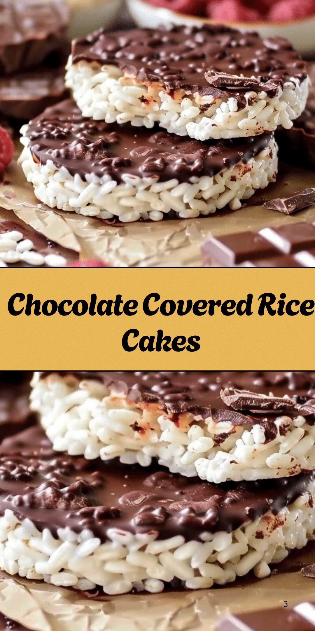 Chocolate Covered Rice Cakes | Quick and Sweet Recipes