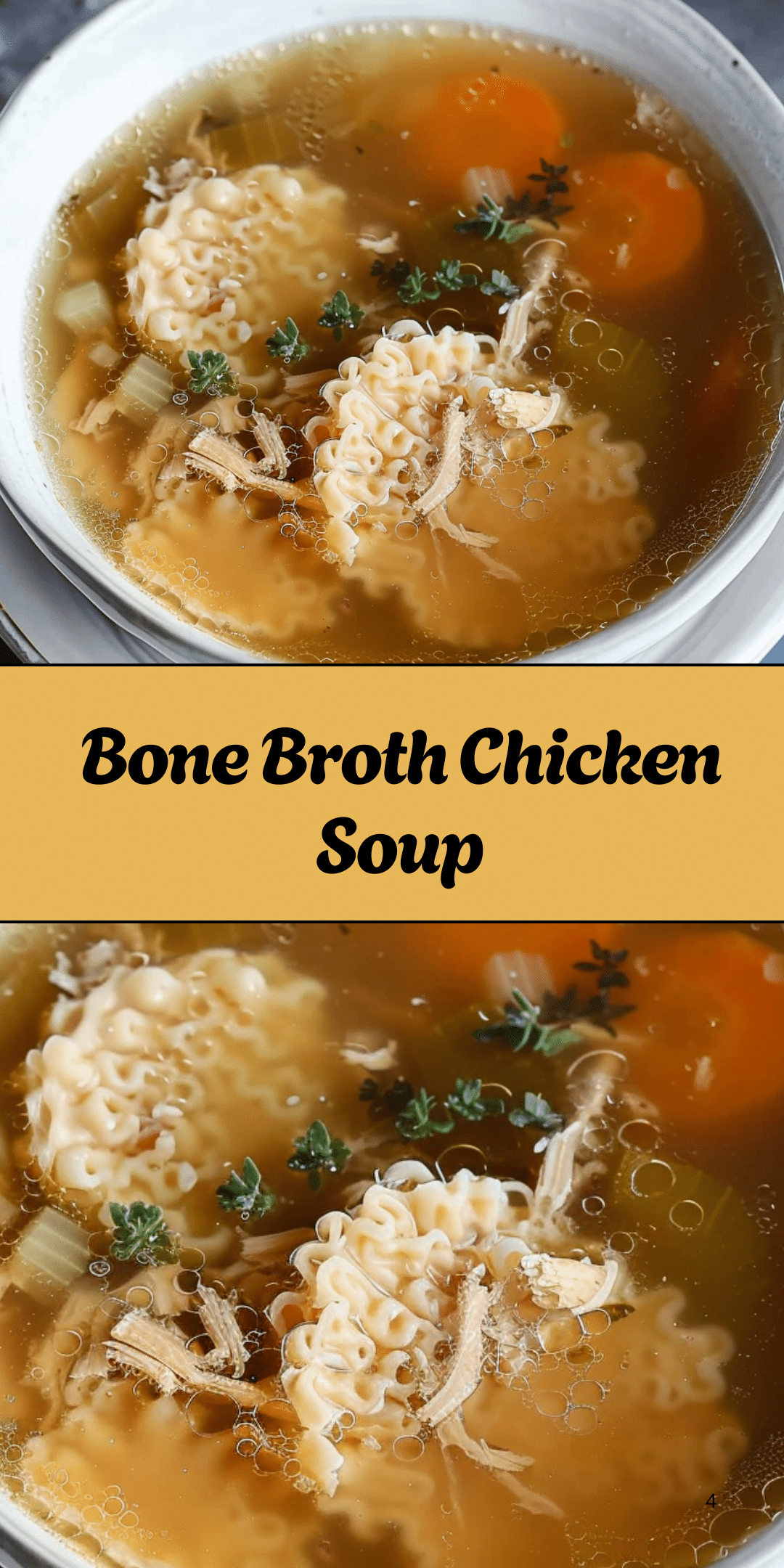 Bone Broth Chicken Soup | Quick and Sweet Recipes