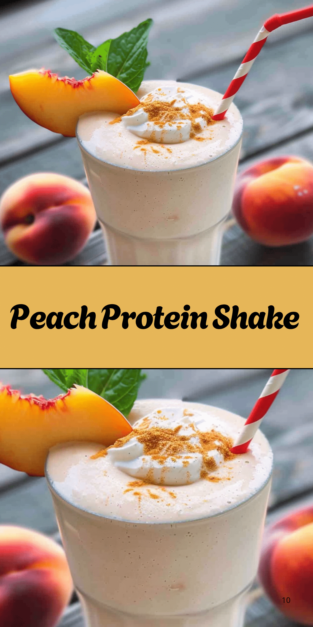 Peach Protein Shake | Quick and Sweet Recipes