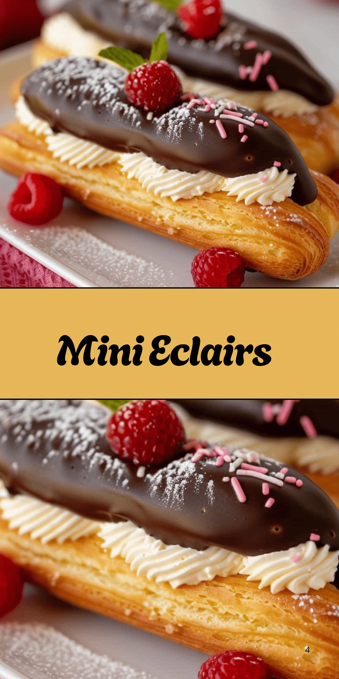 Mini Eclairs | Quick and Sweet Recipes