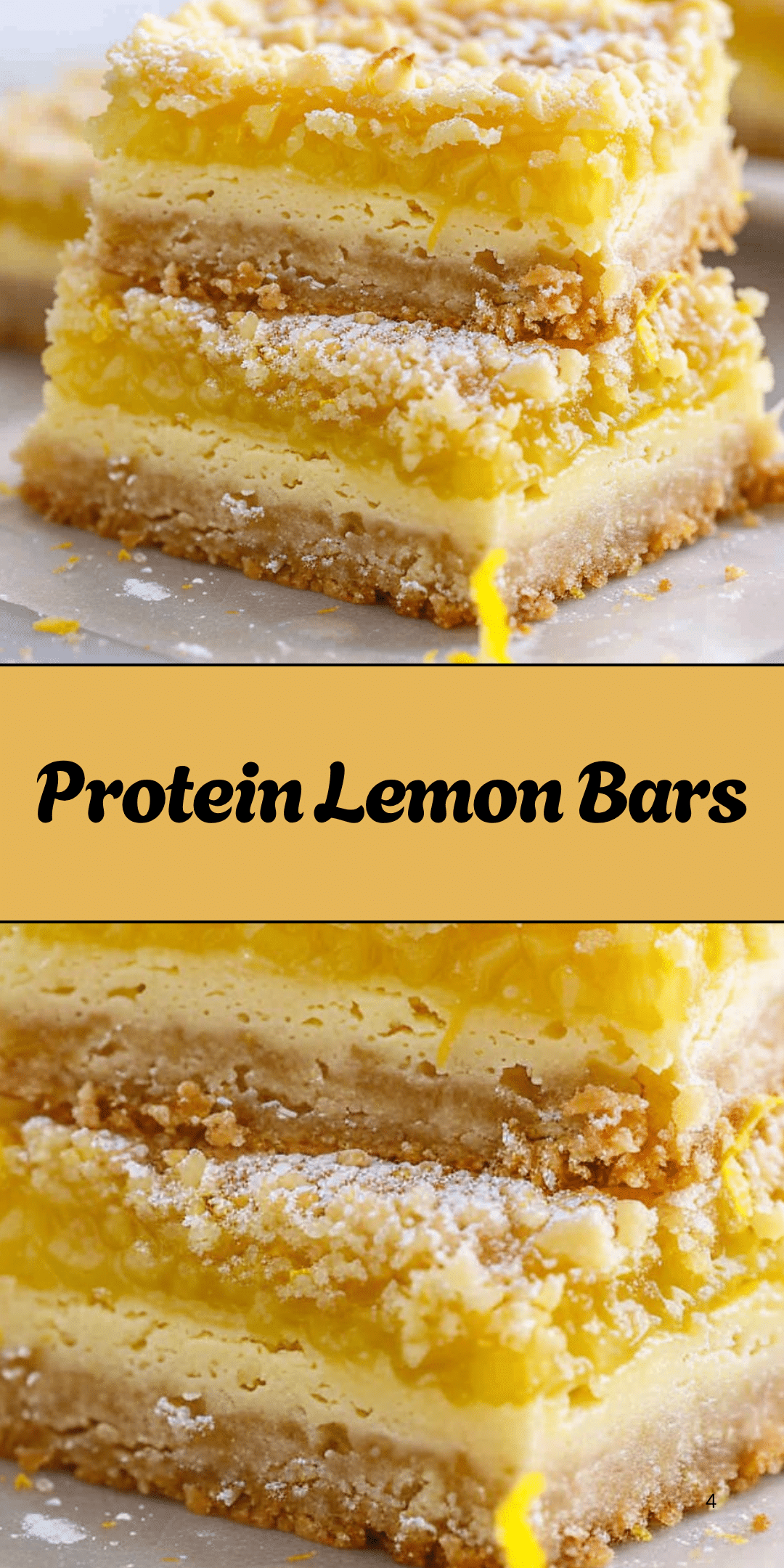 Protein Lemon Bars | Quick and Sweet Recipes