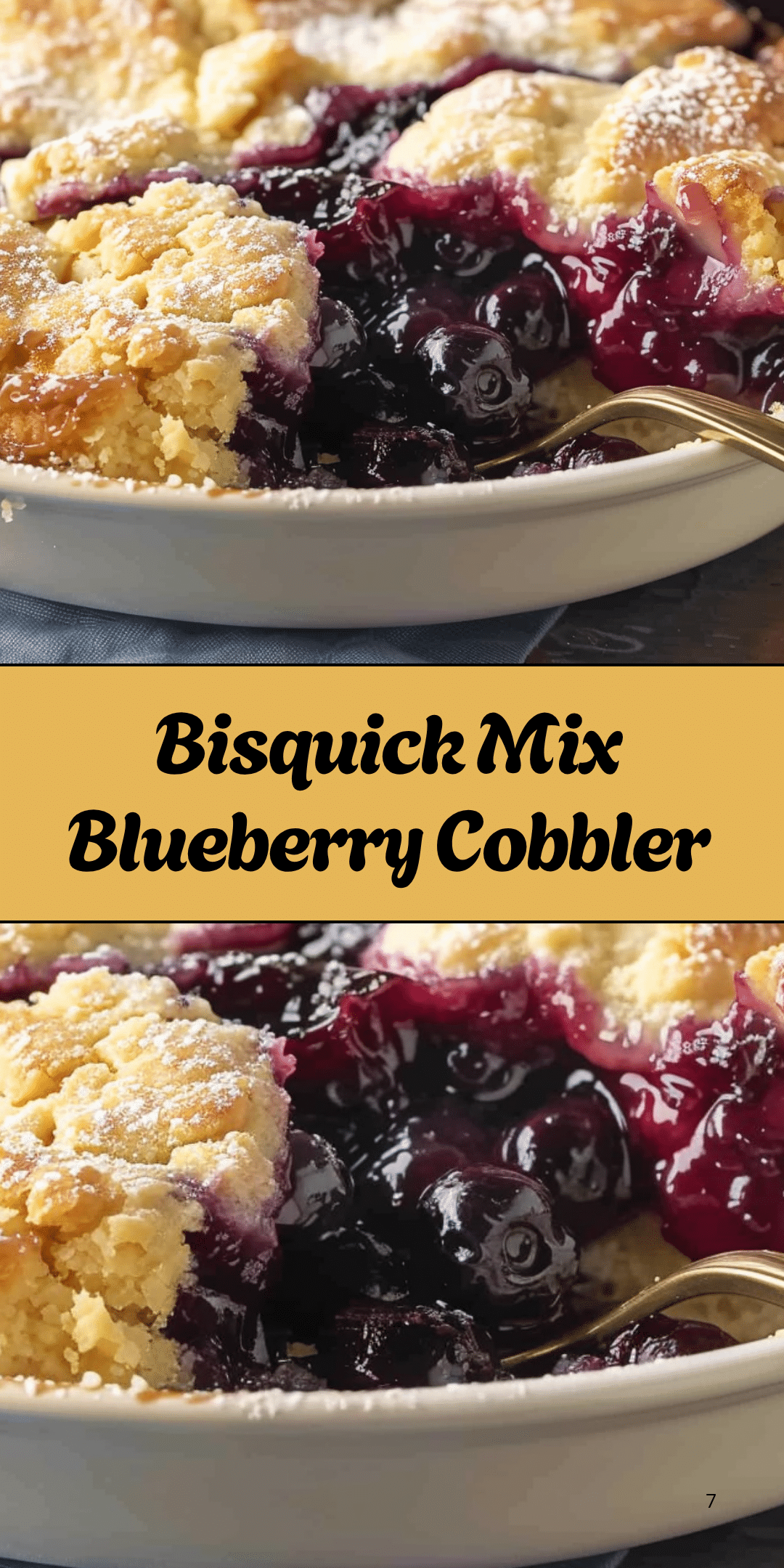 Bisquick Mix Blueberry Cobbler | Quick and Sweet Recipes