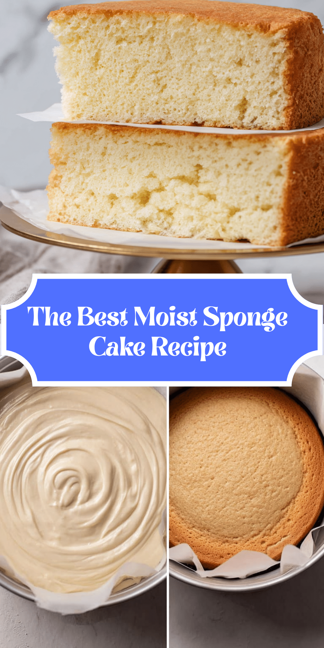 Moist Fluffy Sponge Cake: Perfect Light & Tender Dessert
