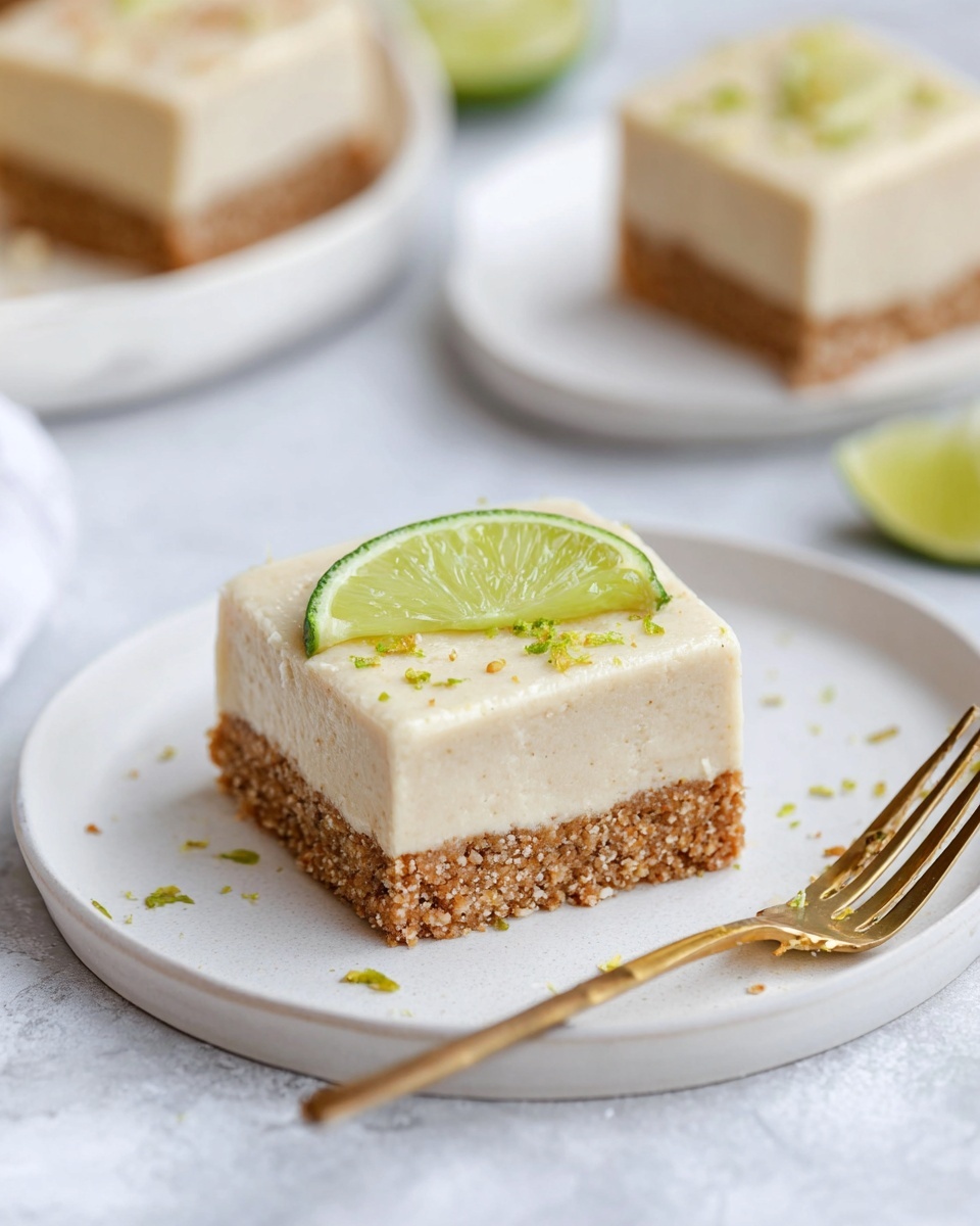 Dairy-Free No-Bake Key Lime Pie Bars – Bright & Refreshing