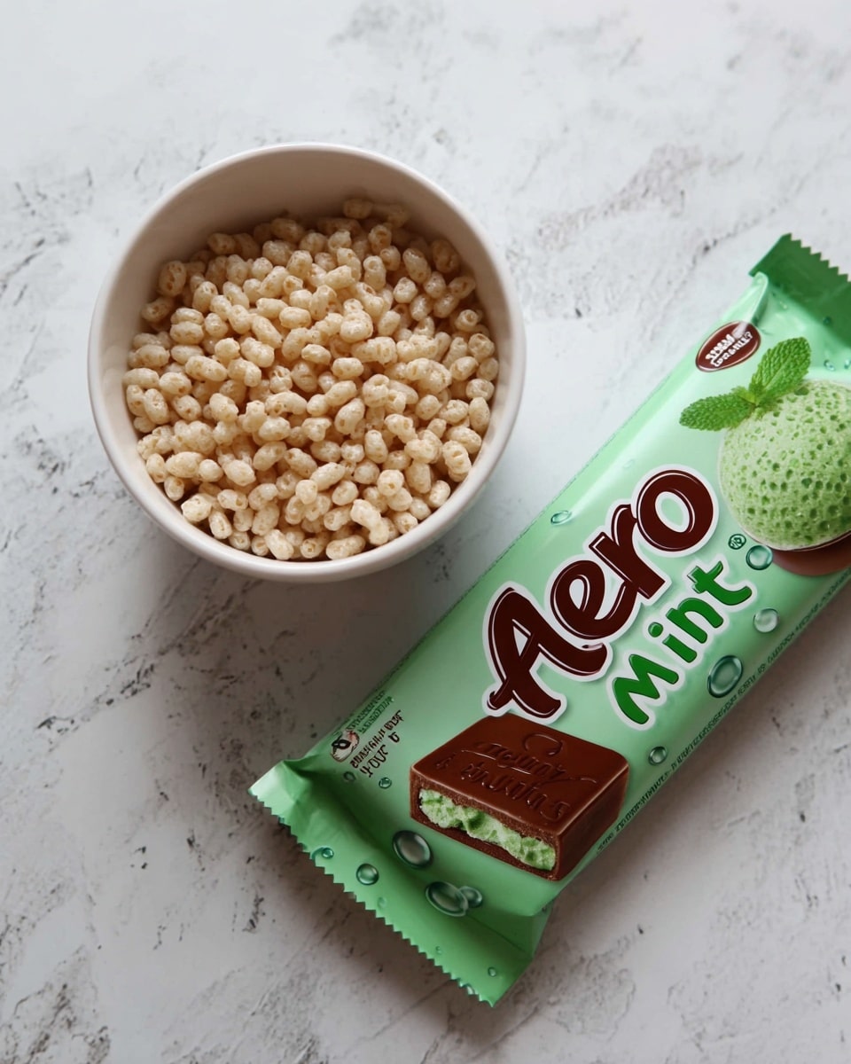 Mint Aero Rice Bubble Slice: Delicious No-Bake Mint Treat
