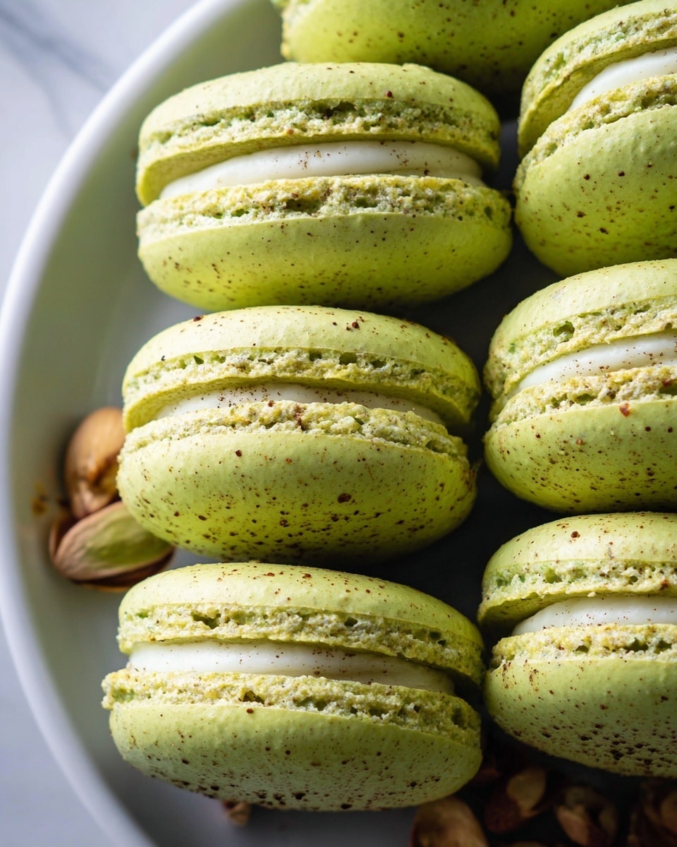 Pistachio Macarons with Pistachio Buttercream | Elegant Nutty Delight