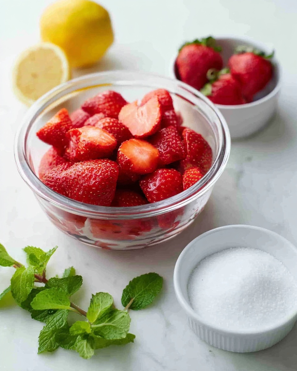 Strawberry Sorbet: Bright & Refreshing Summer Frozen Treat