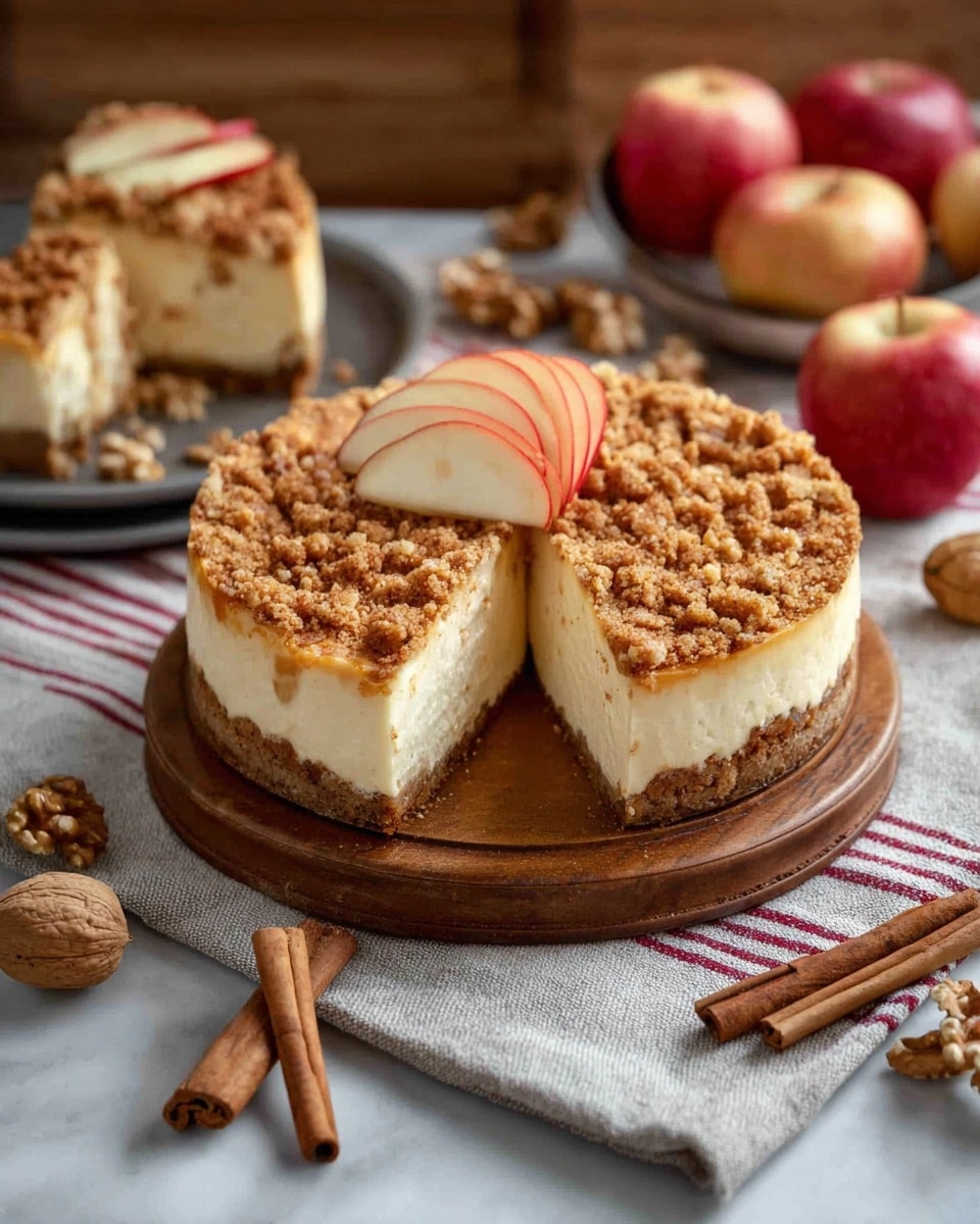 Apple Crumble Cheesecake: Irresistible Fall Dessert Delight