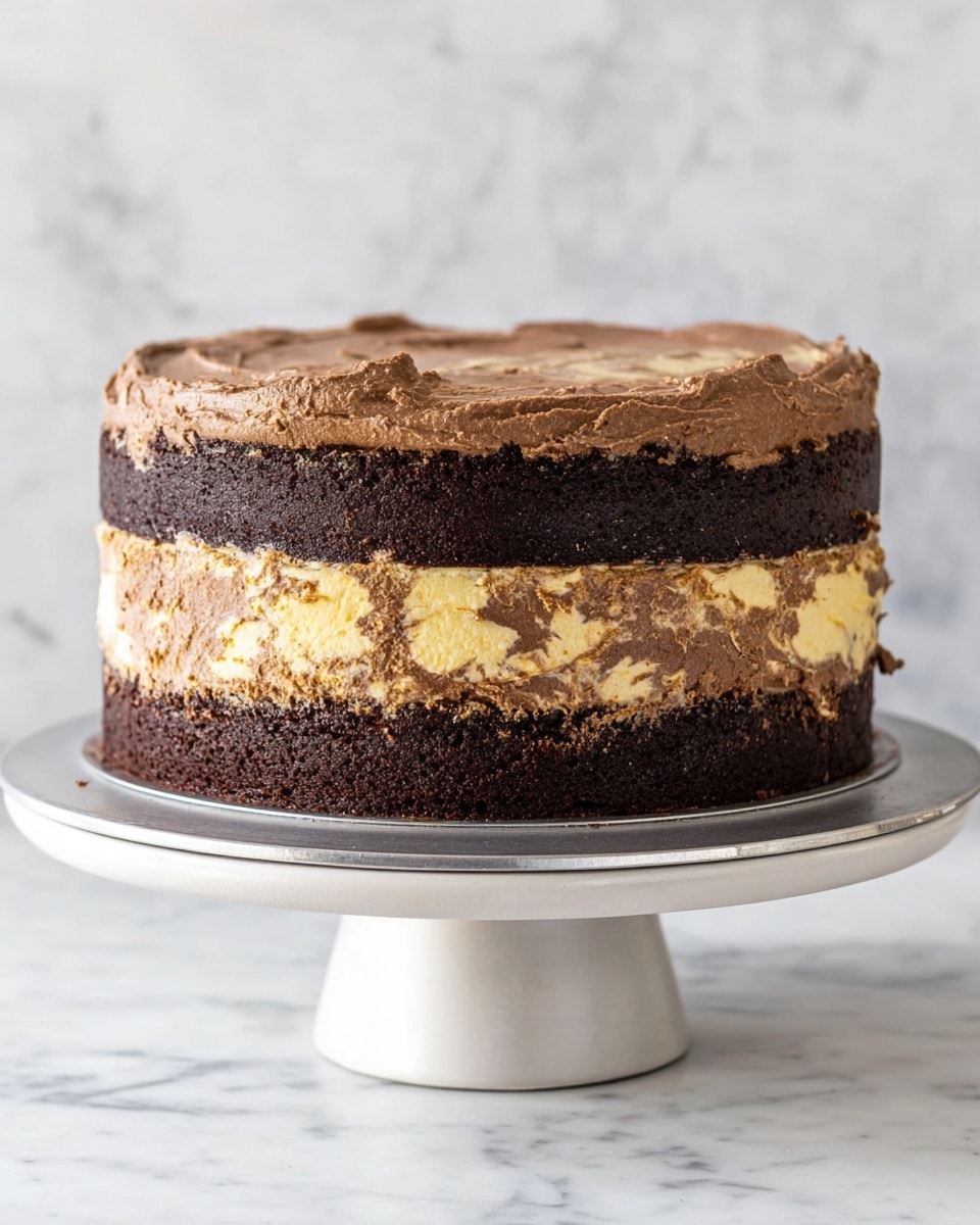 Chocolate Pumpkin Cheesecake Cake: Decadent Fall Dessert