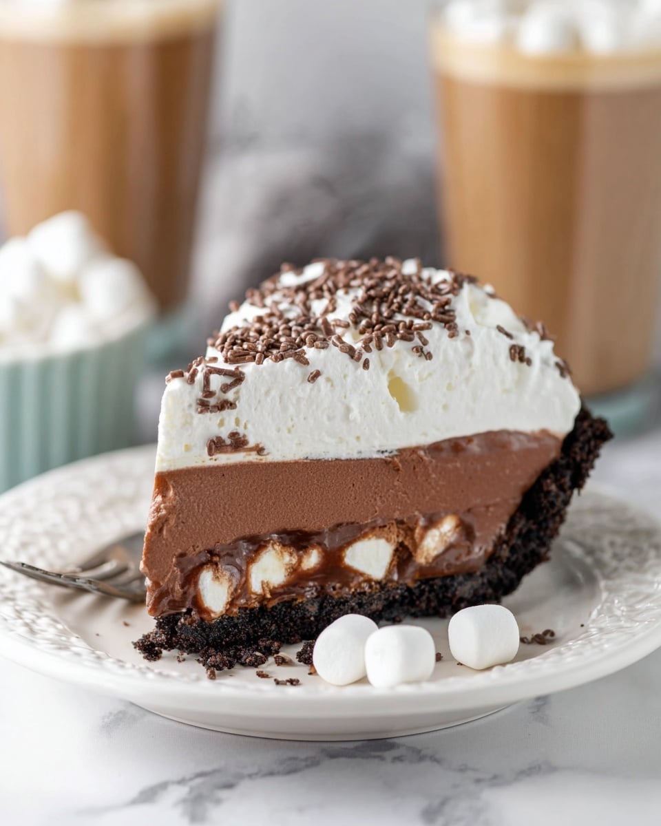 Baileys Hot Chocolate Ice Cream Pie - Decadent Easy Dessert