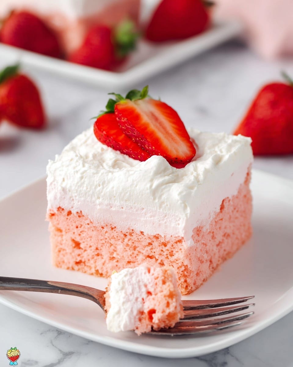 Strawberry Pudding Poke Cake: Delicious Fruity Dessert