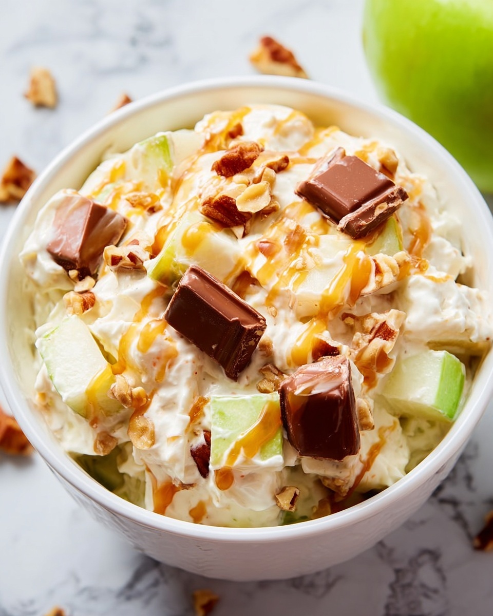 Apple Snickers Salad: Decadent & Refreshing Fruit Dessert