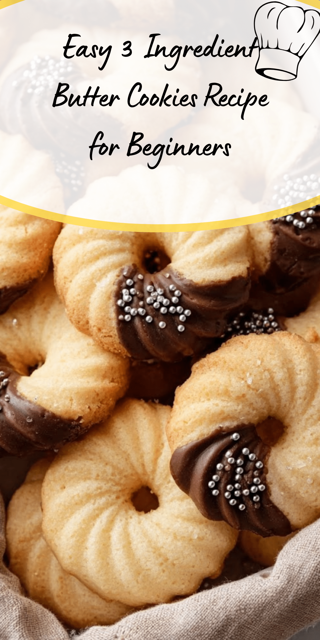 3 Ingredient Butter Cookies | Easy Yet Decadent Treats