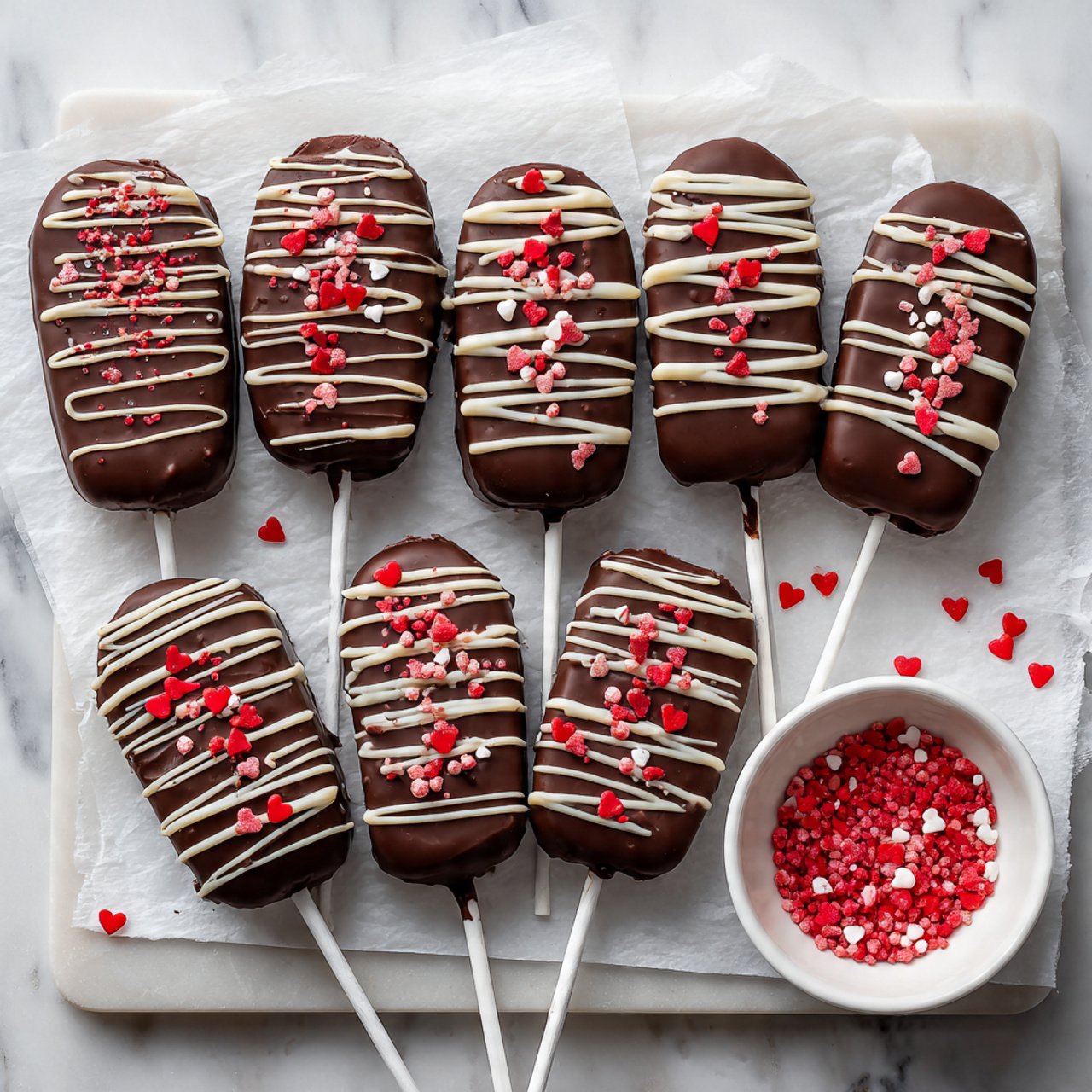 Chocolate-Covered Valentine's Day Marshmallow Pops: Festive & Easy
