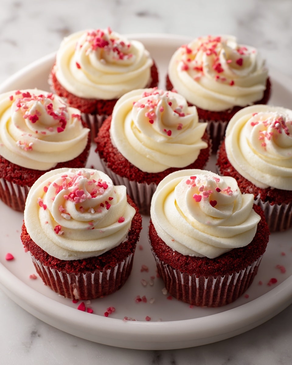 Red Velvet Cupcakes with Truffle Centers – Elegant & Decadent Delight